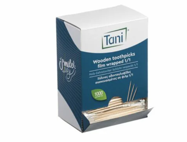 Zahnstocher (65x2 mm, 1000 Stk, Gehüllt) | H-205